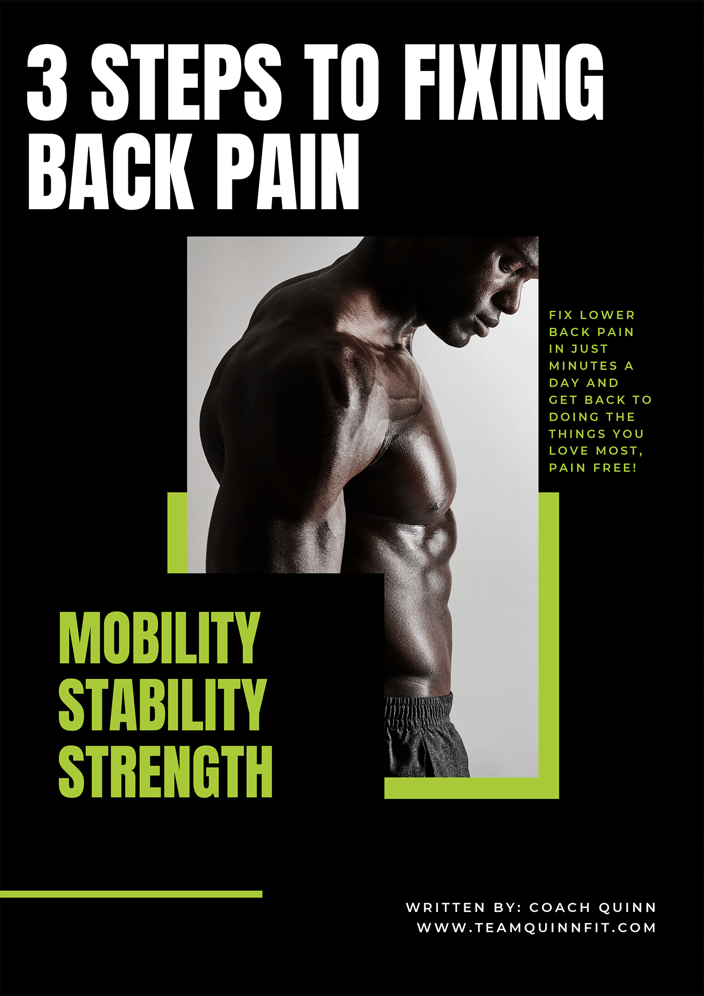 3 Steps to Fixing Back Pain | Team Quinn Fit